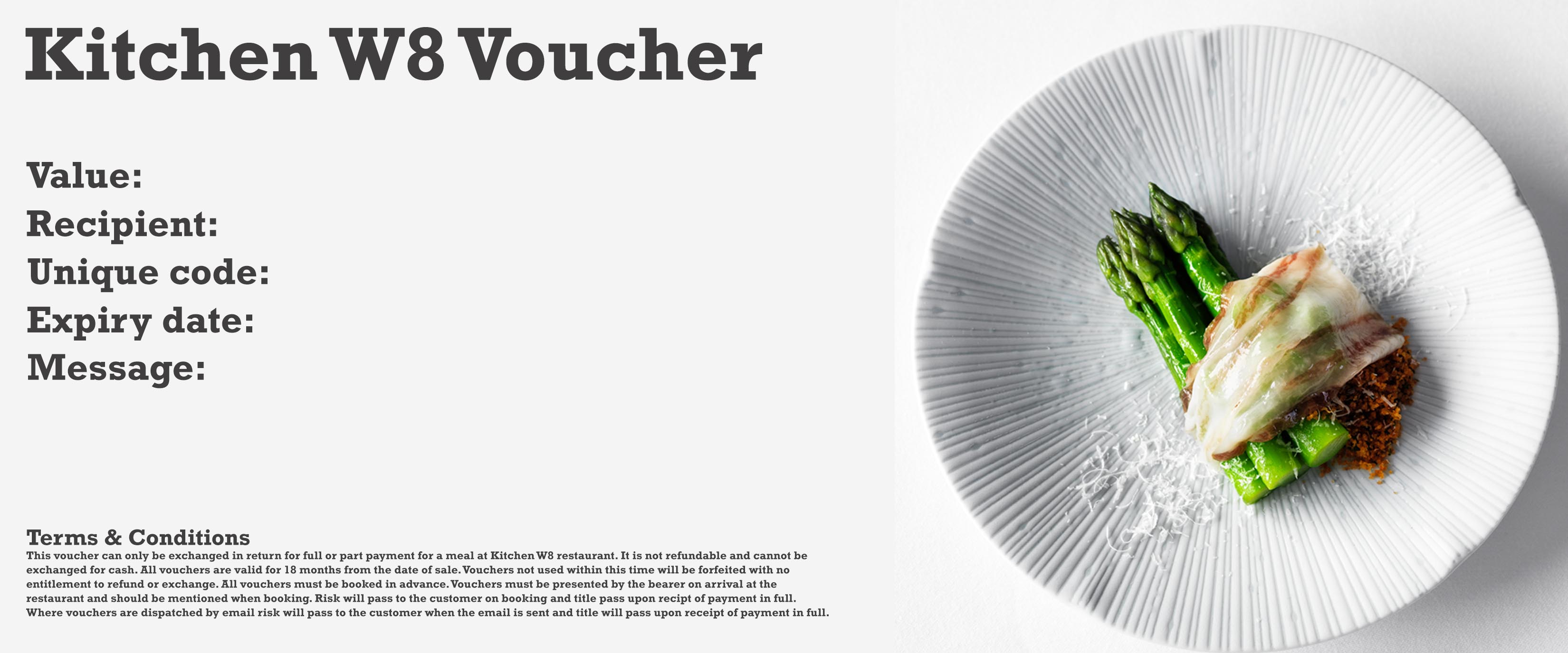 One hundred and fifty pound voucher - Kitchen W8